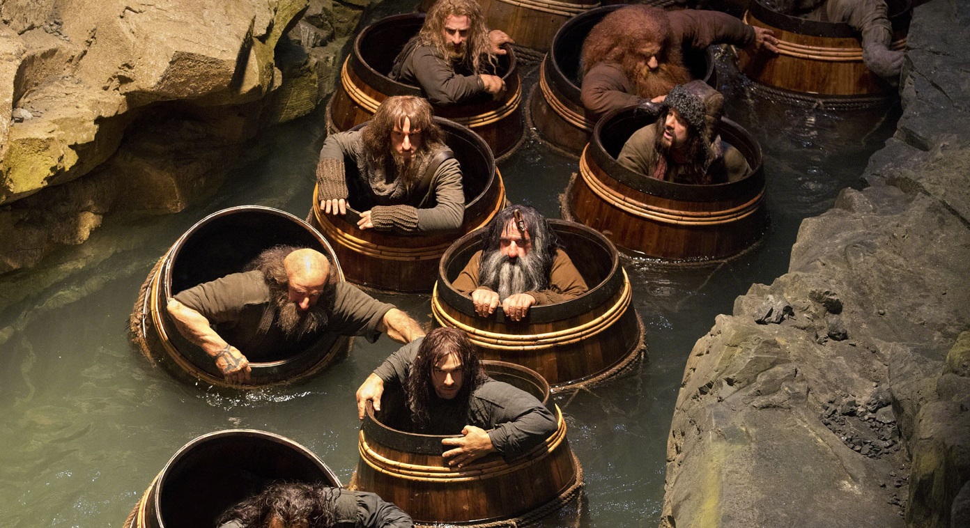 Dwarves-in-Barrels-and-Bilbo-earns-his-Barrel-Rider-title – Valinor